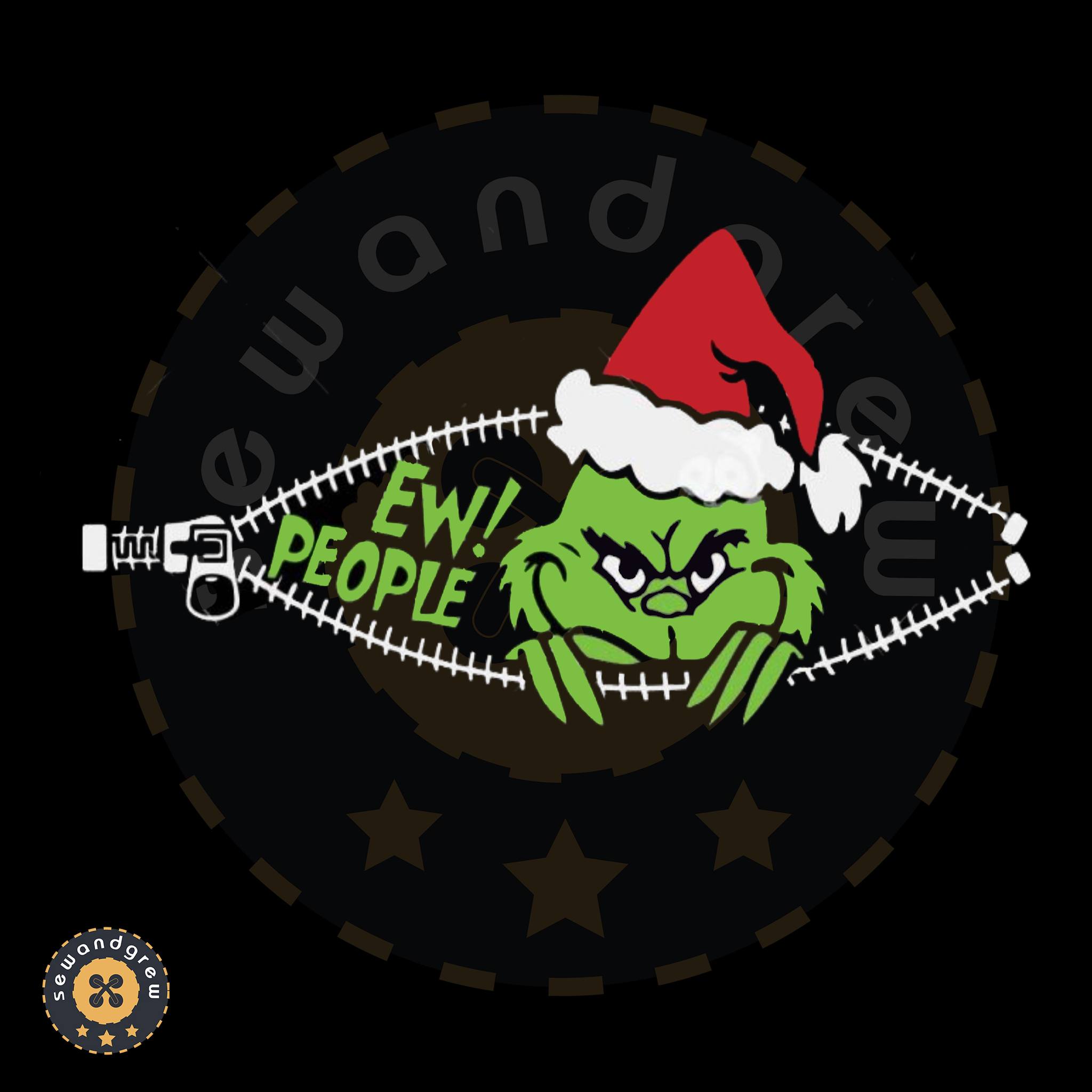 GRINCH EWW PEOPLE EMBROIDERY PATTERN - SewandGrew