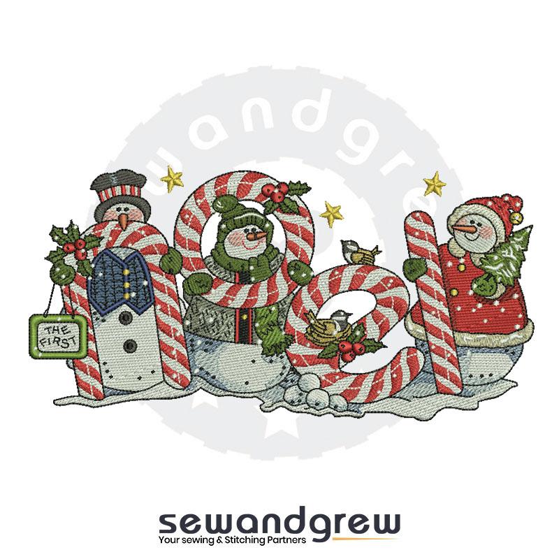 Christmas Noel Embroidery Design - SewandGrew